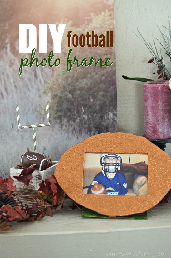 Are You Ready For Some Football? DIY Football Photo Frame For Kids