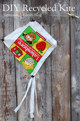 DIY Recycled Kite - A Crafty Spoonful