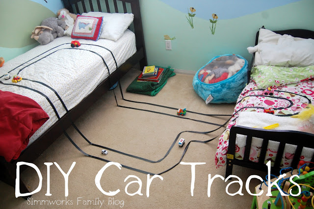 DIY Car Tracks - A Crafty Spoonful