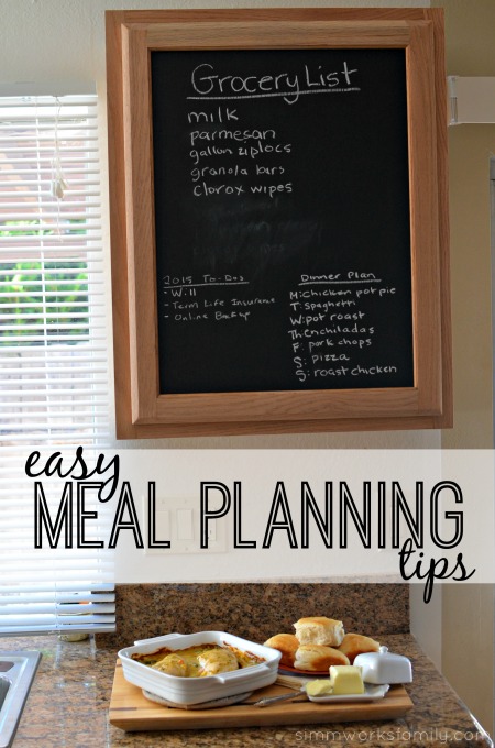 Easy Meal Planning Tips plus a Deconstructed Chicken Pot Pie recipe - A ...