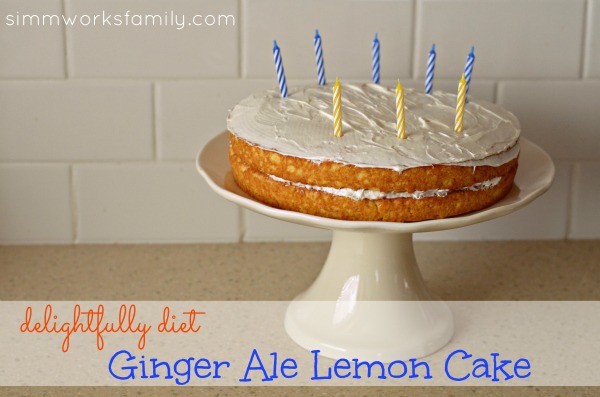 Delightfully Diet Ginger Ale Lemon Cake