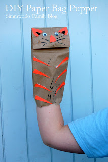DIY Paper Bag Puppet - A Crafty Spoonful