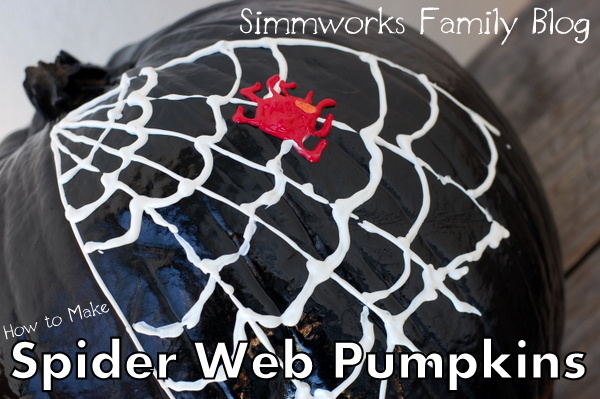 How to Make a Spider Web Pumpkin - A Crafty Spoonful